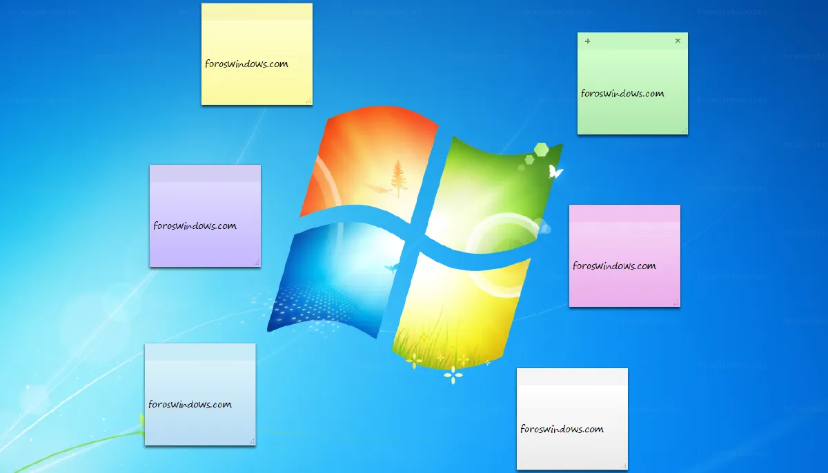 Notas rápidas en Windows 7